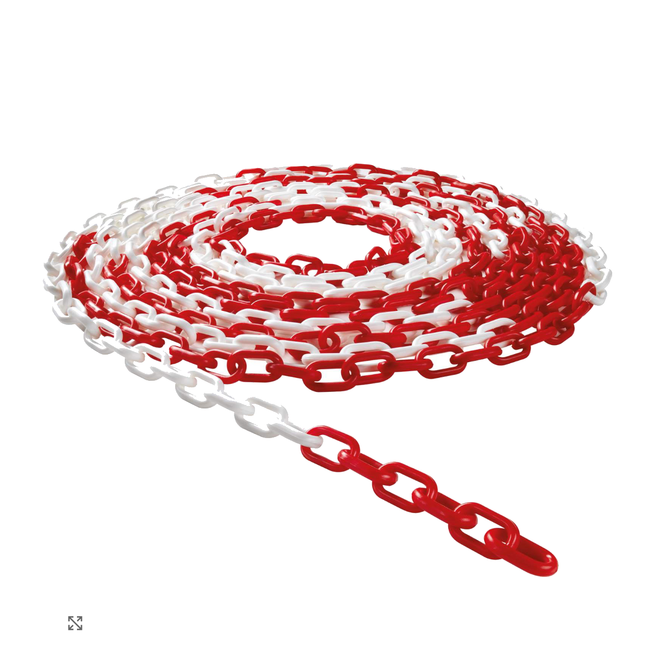 BARRIER CHAIN - RED/WHITE 50M